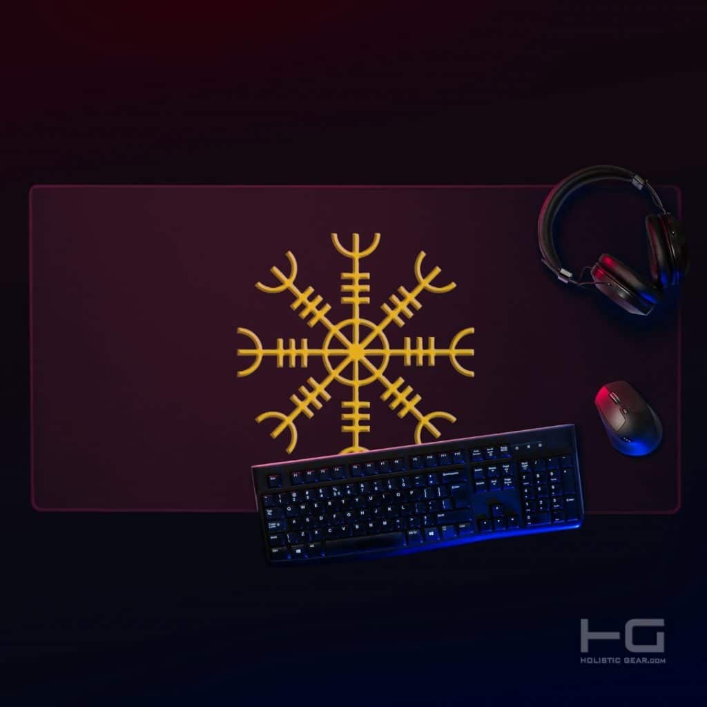 Viking Protection Symbol Aegishjalmur Mouse Pad V1 Supernatural Series ...
